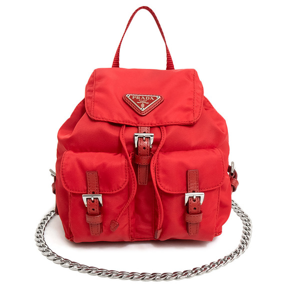 Prada | Bags | Prada Mini Backpack Rucksack Chain Handbag Crossbody ...